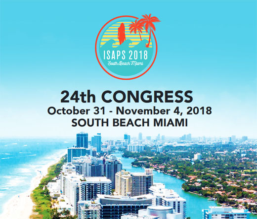 24th ISAPS Global Congress, Miami, South Beach in Florida.